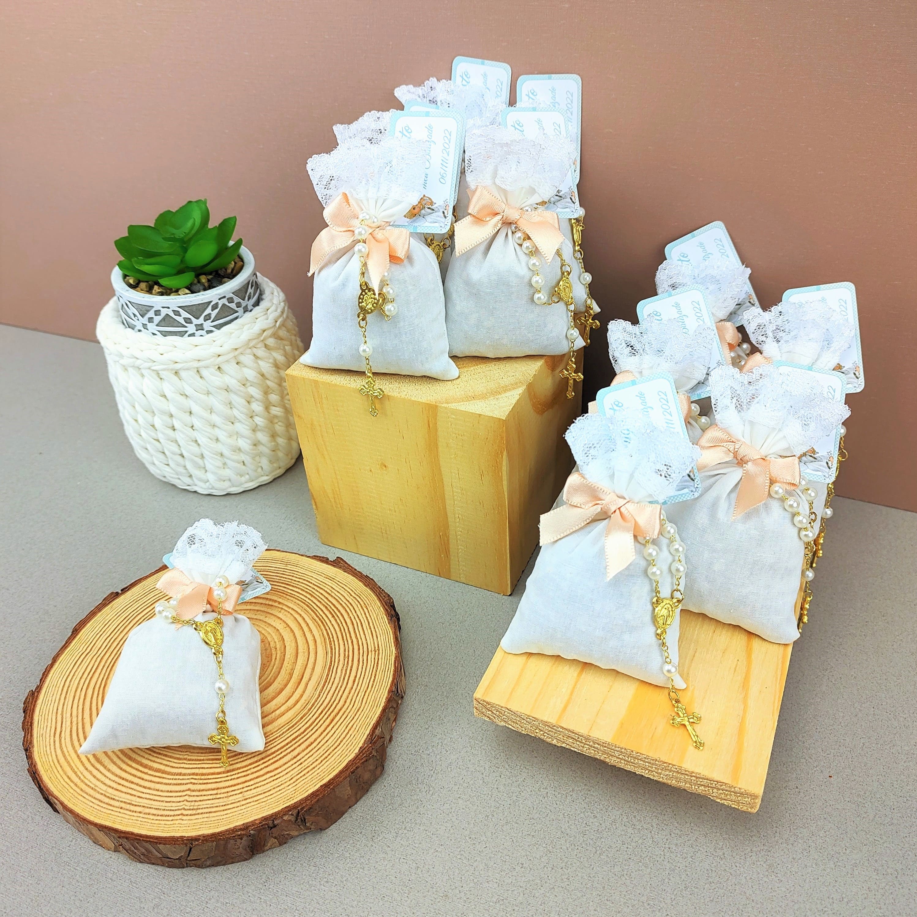 Lembrancinha de Batizado Sachê Perfumado